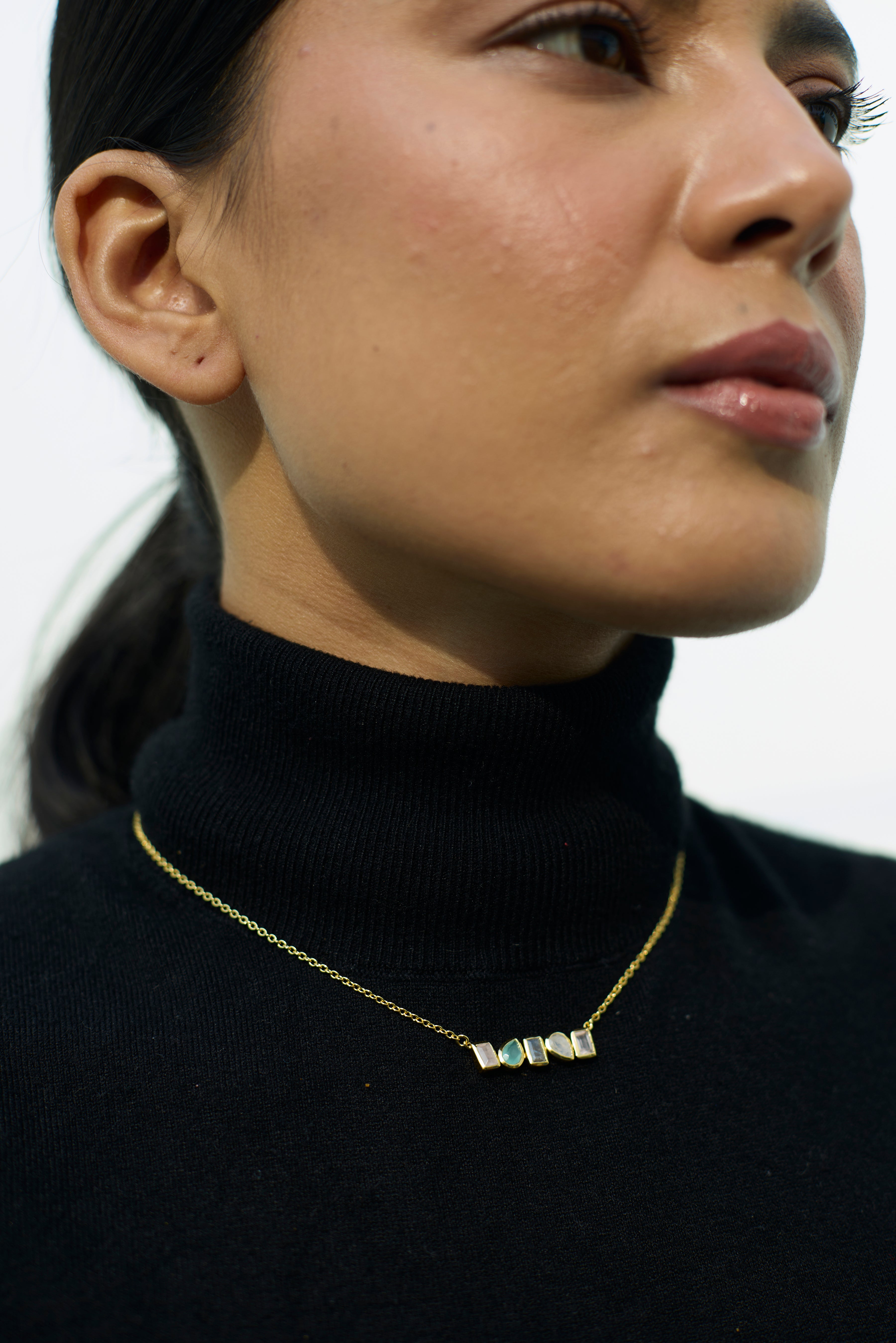 Nina Necklace - Moon – Manan