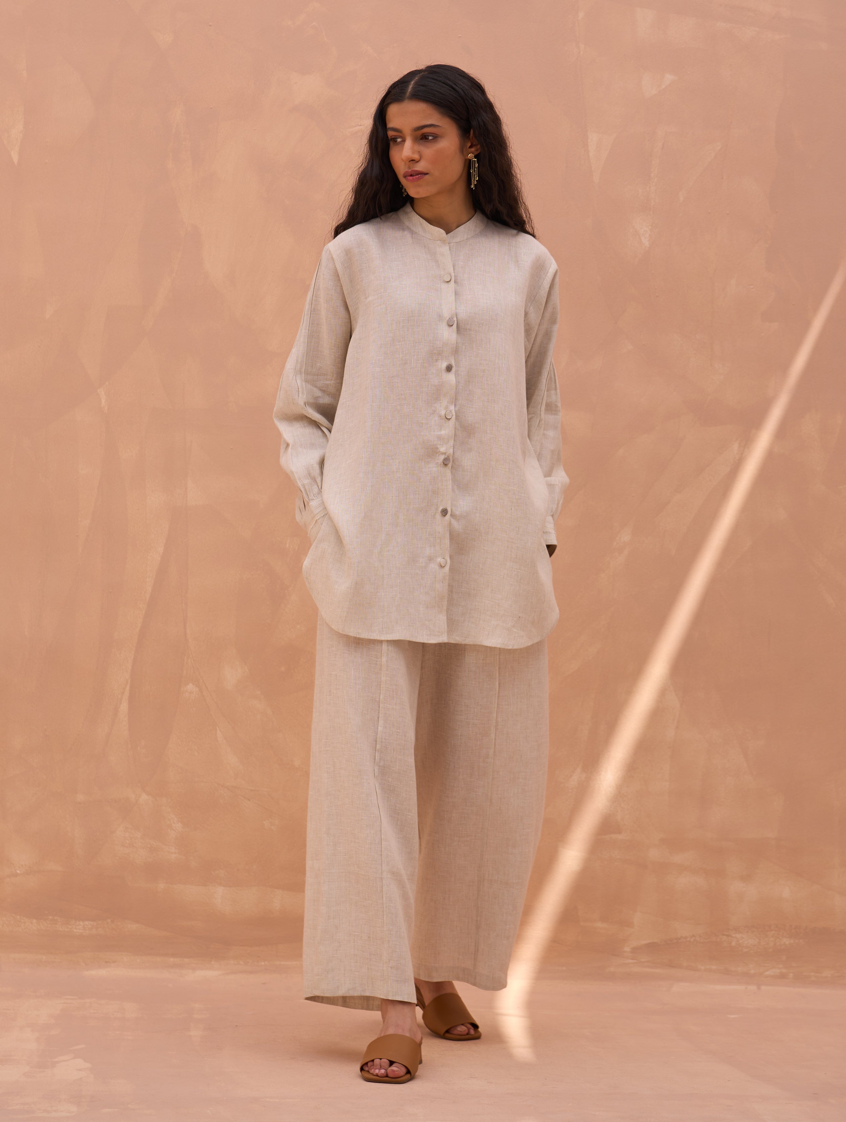 Women's Linen Co-ord Sets | Silk & Hand Embroidered Co-ord Sets – Manan