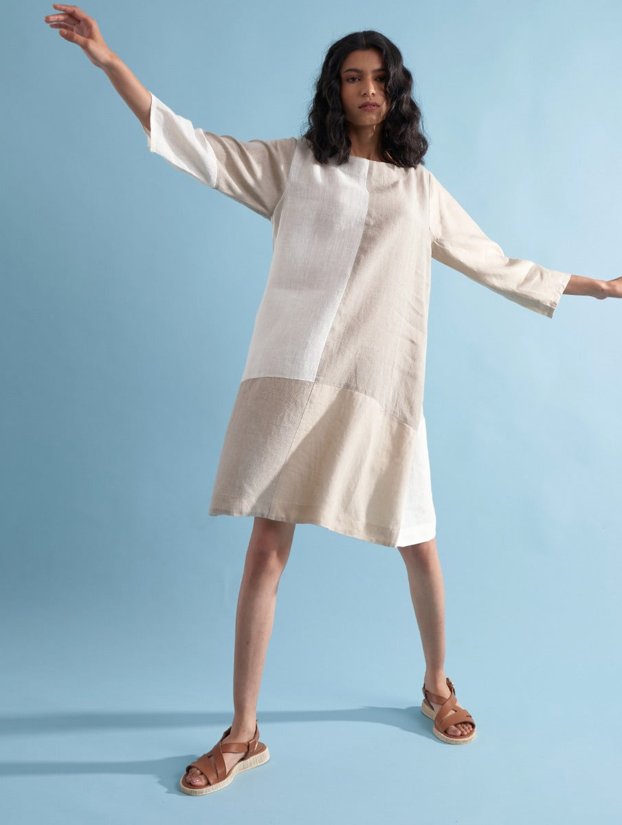 Buy Ena Linen Dress - Dawn | Womens Clothing Online – Manan