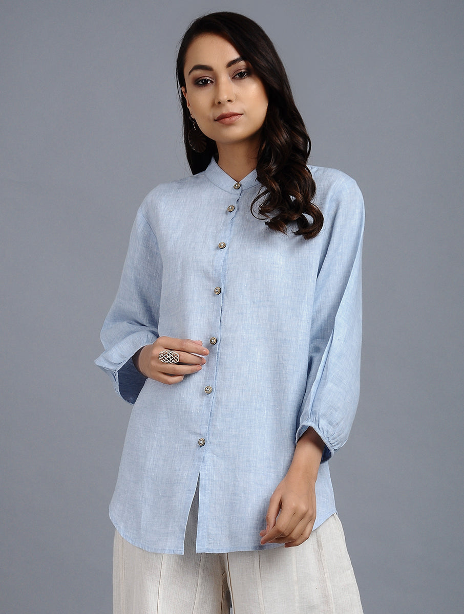 Shop Lenora Classic Linen Shirt for Women | Manan